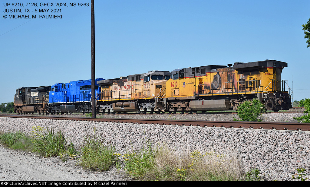 UP 6210, UP 7126, GECX 2024, NS 9263